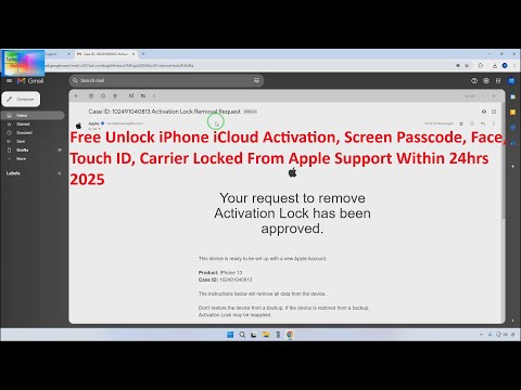 Free Unlock iPhone iCloud Activation, Screen Passcode ,Face ,Touch ID, Carrier Lock From Apple Help
