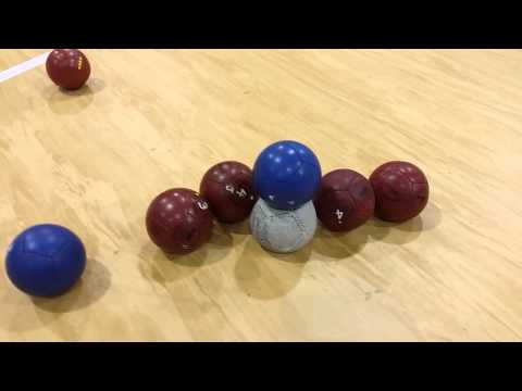 boccia germany: Eine echte Spielsituation aus Südkorea