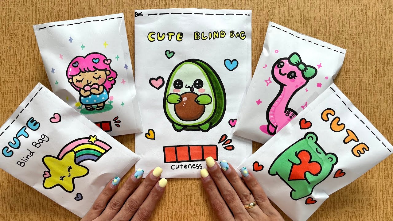 Cute Blind Bag Ideas + TUTORIAL 💖 how to make cute blind bag with paper 📄 Paper Diy 💖
