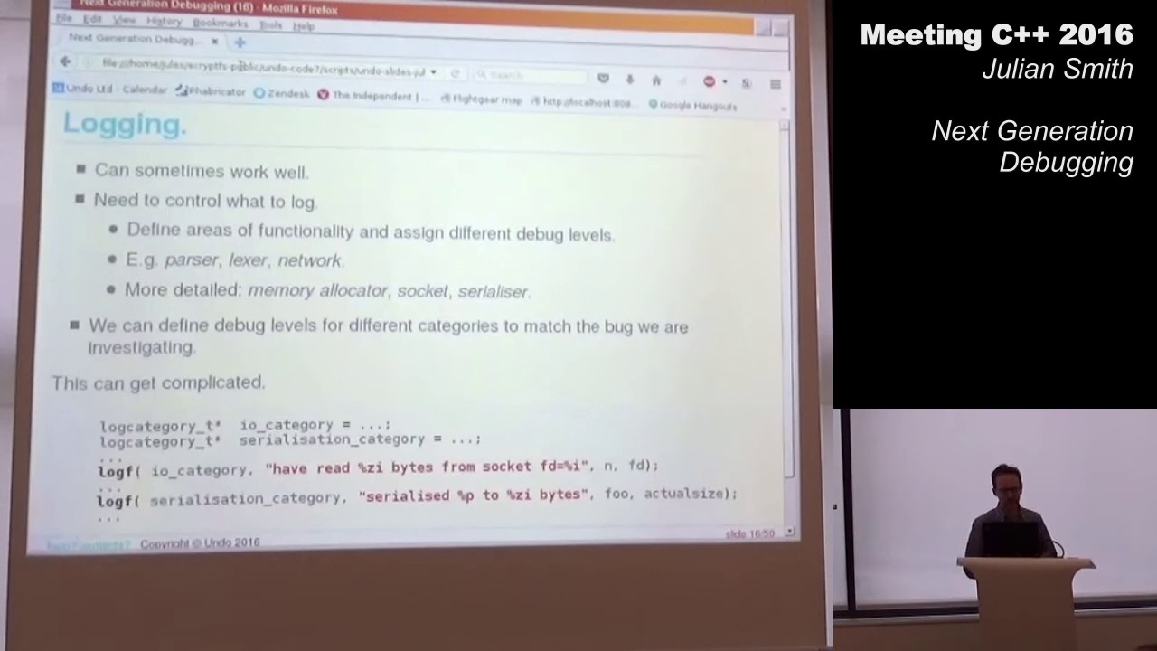 Next Generation Debugging - Julian Smith - Meeting C++ 2016