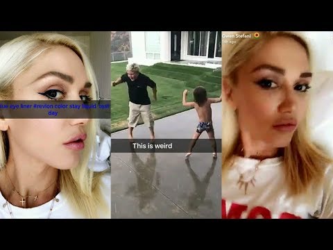 Gwen Stefani with her kids | Snapchat Videos | August 31 2017
