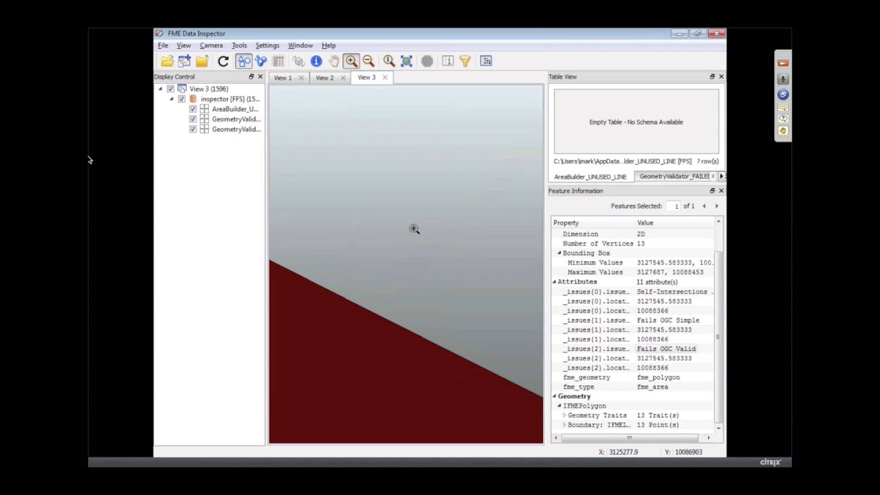 Validate and repair geometries