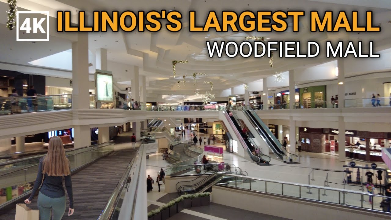 Largest Shopping Mall in CHICAGO Illinois - Woodfield Mall, Schaumburg IL- Walking Tour [4k 60fps]