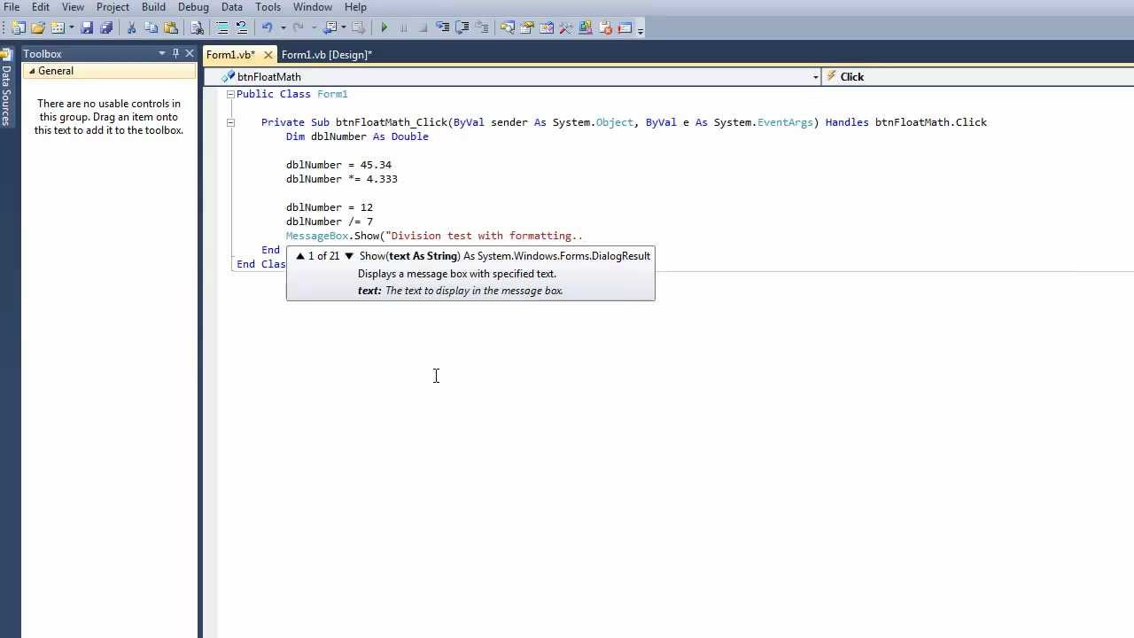 Visual Basic Formatting strings episode 22