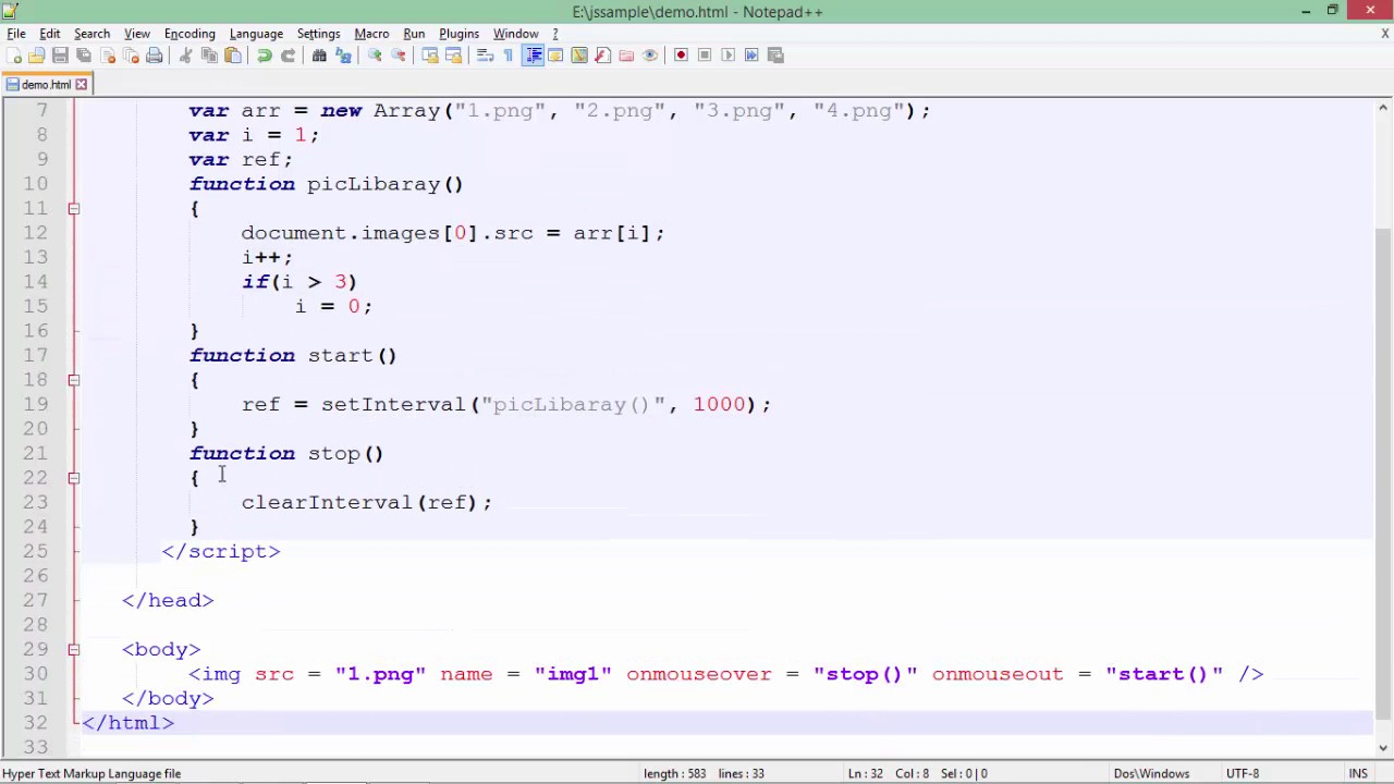 JavaScript - Animation
