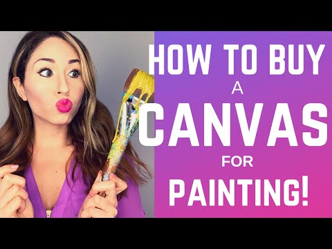 HOW to BUY CANVASES for PAINTING: Guide for Beginner Artists