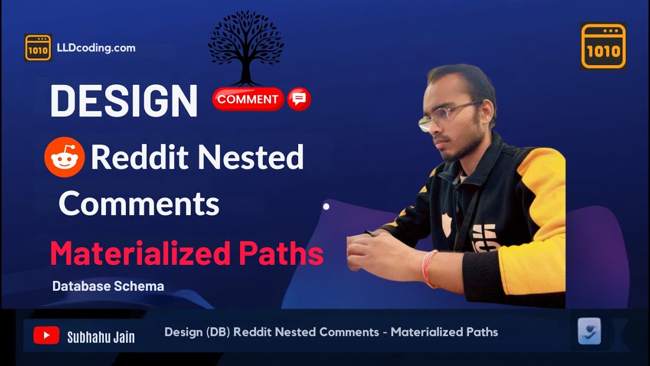 Design (DB) Reddit Nested Comments - Materialized Paths | Crack Database Modelling Interviews