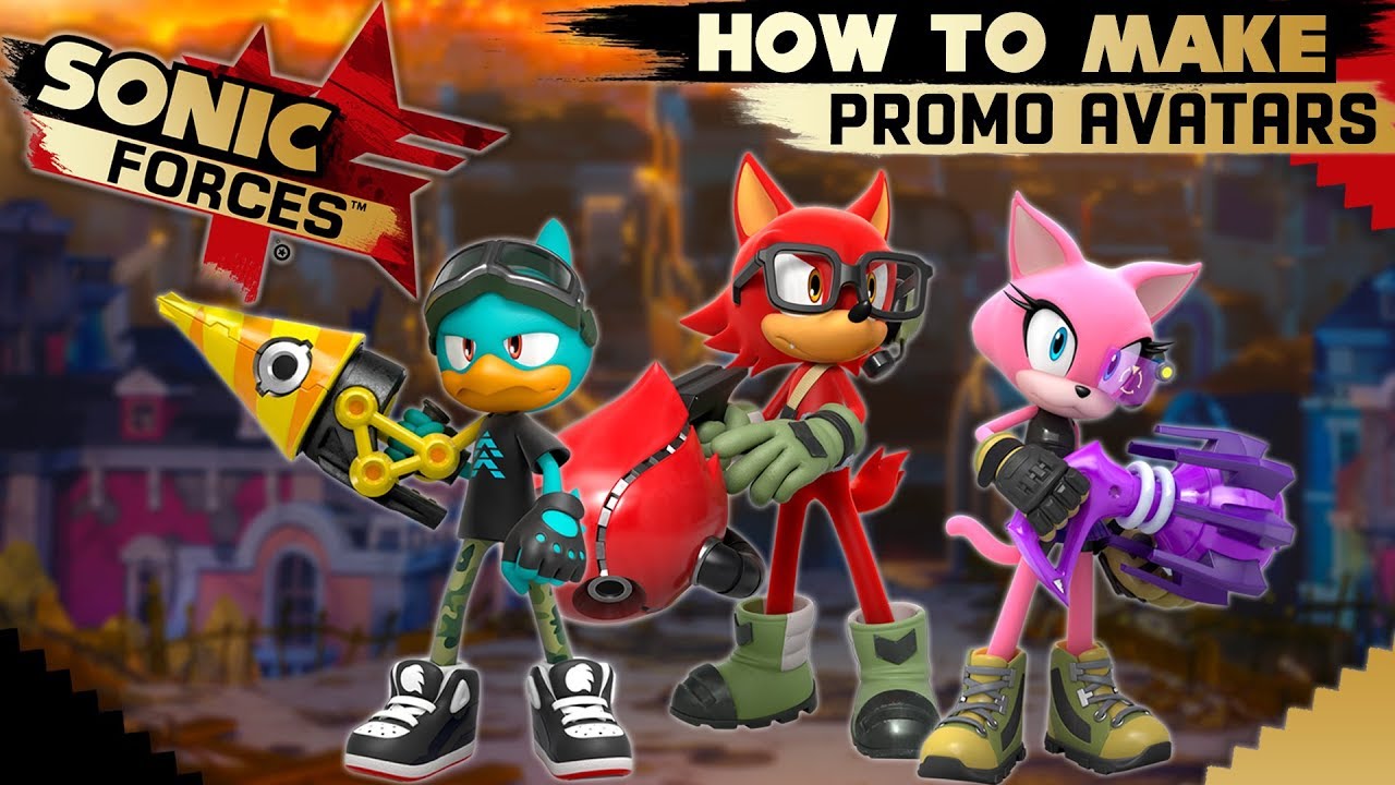 Sonic Forces - HOW TO MAKE PROMO AVATARS! (Character Creation + Gameplay!)