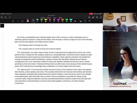 Writing Sample Tips with Branden (175) - LSATMax LSAT Prep
