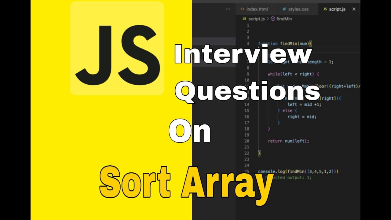 Sort Array | #javascript  Most asked Tricky Interview Question