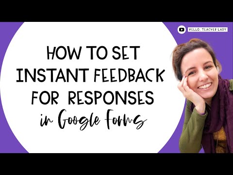 How to Set Automatic Feedback for Responses in Google Forms Quizzes | TUTORIAL