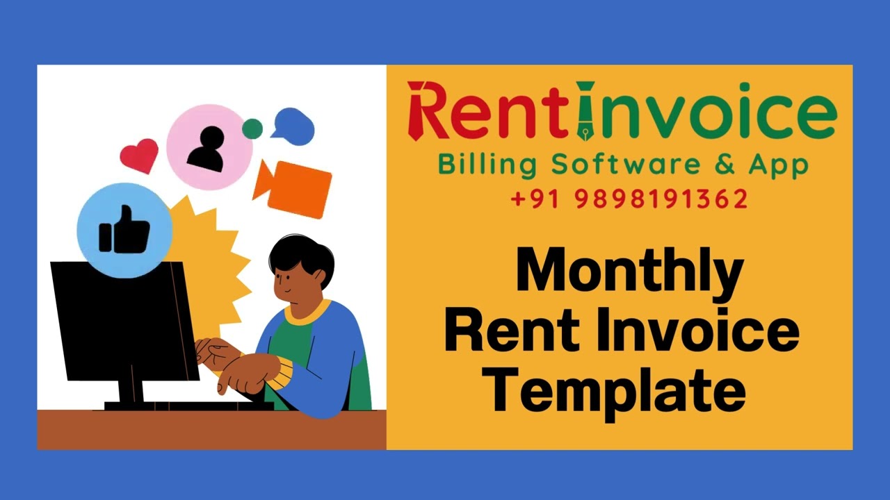 Creating a Monthly Rent Invoice Template in Excel House Rent Invoice Professional Billing Generator