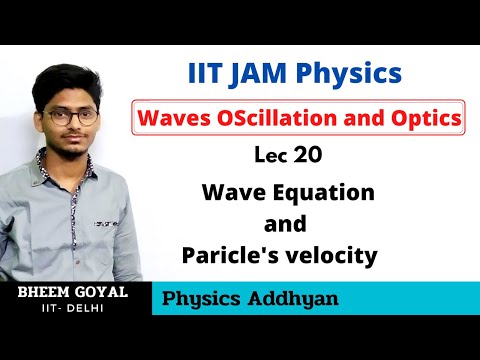 Wave Equation: Particle's velocity Video Lecture - Crash Course for IIT ...