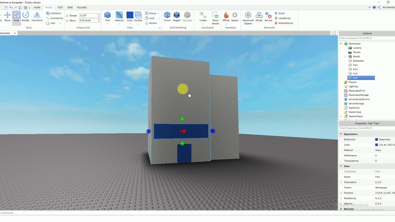 Roblox Studio: Making Buildings Tutorial for Beginners #1 (Remake) Making a simple building.