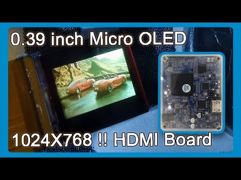 BOE 0.39 inch Micro OLED 1024X768 Resolution HDMI Converter Board Connect to Smart Phone and PC HDMI