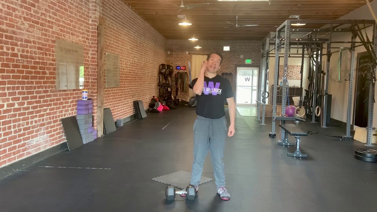 Single Arm Front Rack Dumbbell Squat