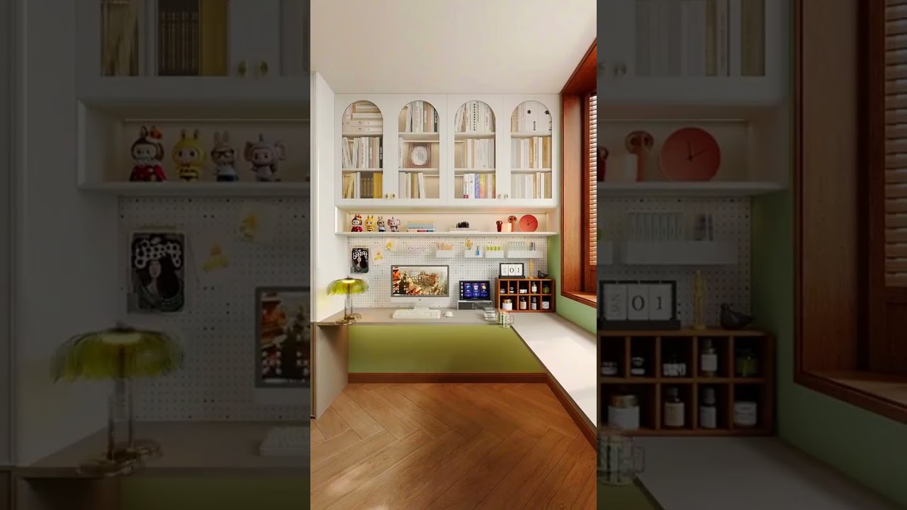 Small 9m² Study Room Makeover | Double Desk + Smart Storage Ideas