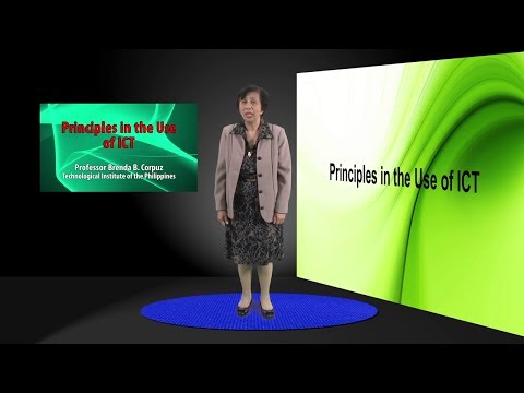 Principles in the Use of ICT | Dr. Brenda B. Corpuz
