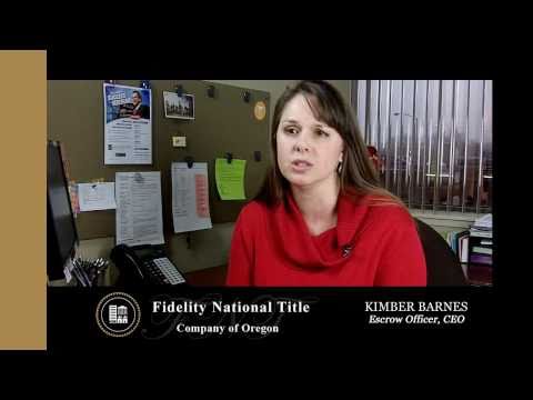 Kimber Barnes, Sr. Escrow Officer, Fidelity National Title, Salem Oregon