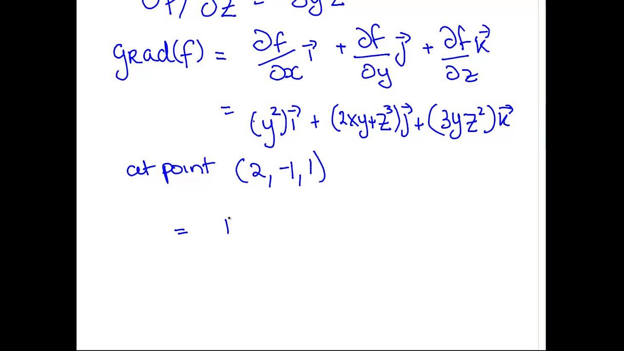 Directional Derivative - Worked Example 2 (Vector Calculus)