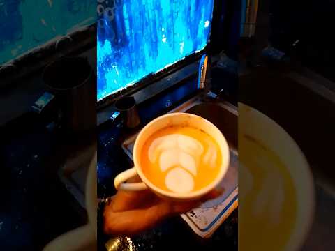 How to milk coffee latte in Nepal how to make coffee art in nepali language#shorts #coffee #milk