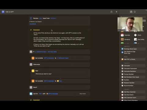 Talking with GPT-3 using Apple Shortcuts - how-to and demo