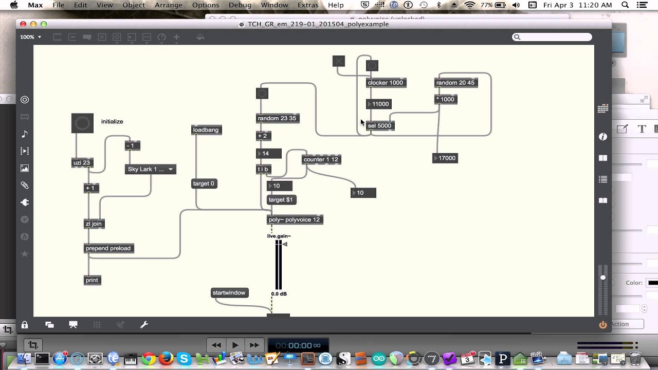 Max/MSP Randomness and timing