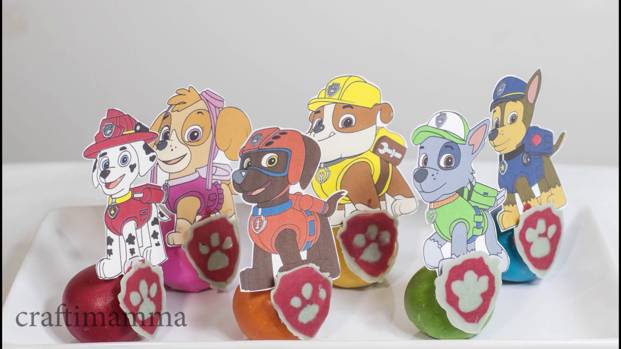 How to make Paw Patrol cake pops full tutorial