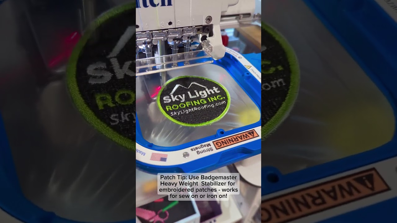 Badgemaster for embroidery patches #embroiderytutorial