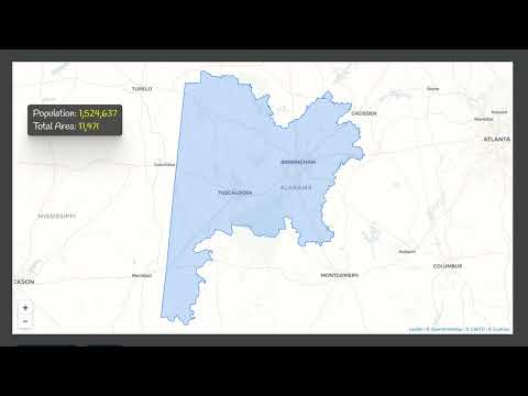 205 Area Code (Alabama) Social & Economic Profile
