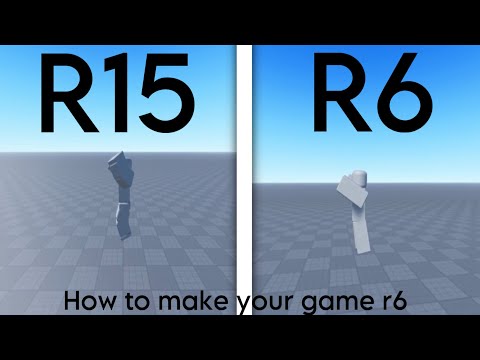 How to change your game into r6 // roblox studio