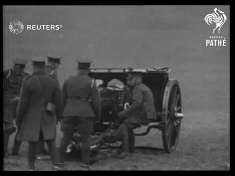 Artillery practice at Larkhill (1936)