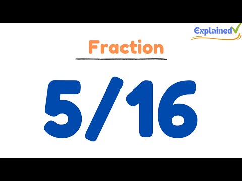 5/16 as a Percent