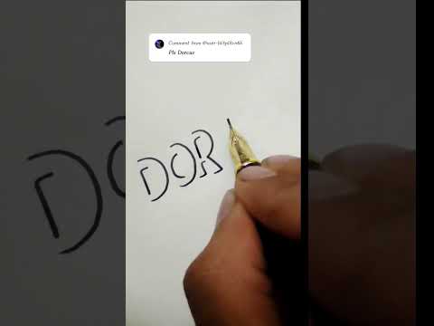 #dorcas|COMMENT YOUR NAME|#shorts #youtubeshorts #viral #trending #art #3d #shortvideo #fyp #youtube