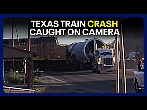 Train derailment in Texas: Train crashes into tractor-trailer