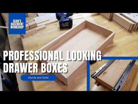 Kitchen Cabinet Build Part 28 - Drawer Boxes made for BLUM Tandem Plus Concealed Slides | SBW#62