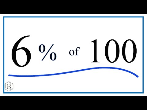 How to Calculate 6% of 100 (Six Percent of One Hundred)