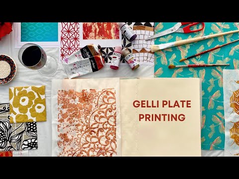 How to Create Beautiful Collage Papers With a Simple Gelli Plate Printing Technique.