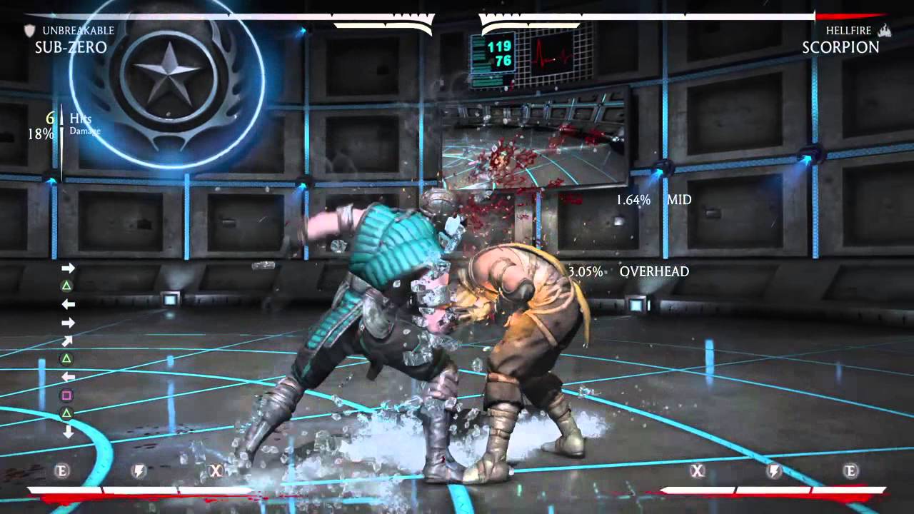 Sub-Zero - Unbreakable: Midscreen Reset #1 (48%/ 1 Bar)