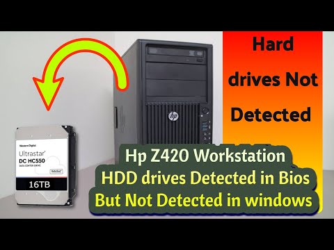Solved: Hp z420 Workstation SAS Controller || HDDs Not Detected Solution