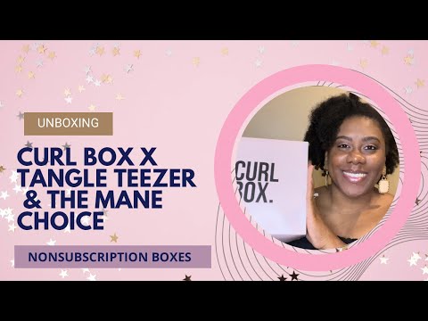 CurlBox x Tangle Tweezer & Mane Choice Non-Subscription Unboxing