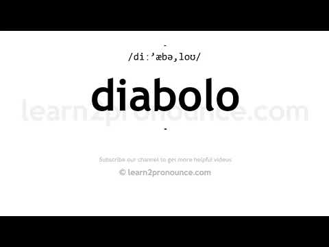 How to pronounce Diabolo | English pronunciation
