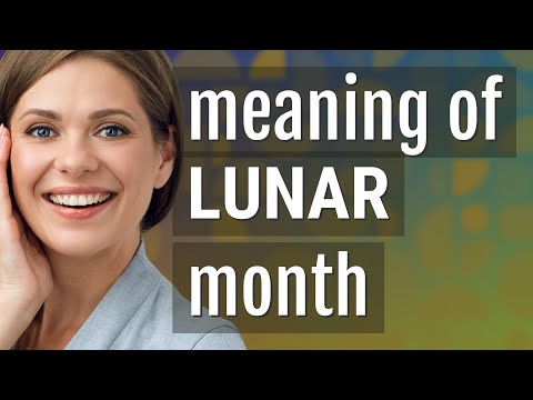 Lunar month | meaning of Lunar month