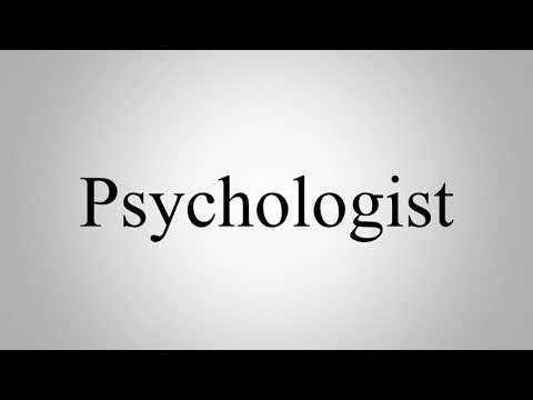 Learn How To Pronounce Psychologist