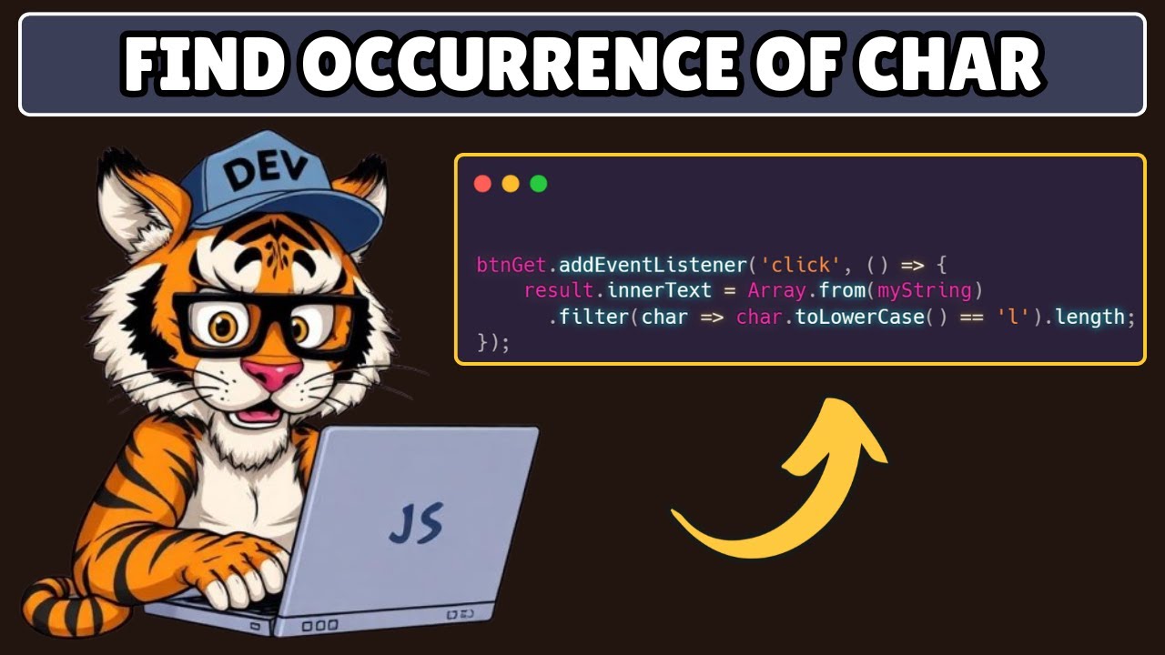 How to Find Number of Occurrences of a Character in a String in Javascript