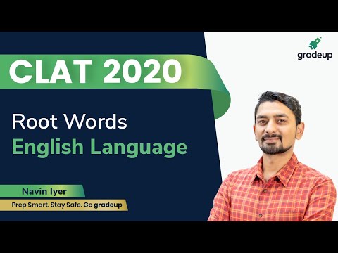 CLAT 2020 | Root Words | Law Entrance Exams | English Language | Navin Iyer | Gradeup