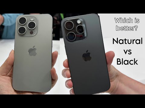 iPhone 16 Pro Black vs Natural Titanium Color Comparison!