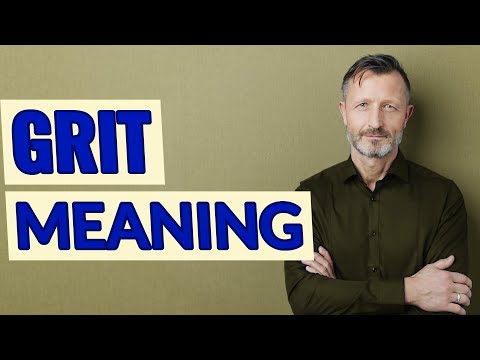 Grit | Definition of grit