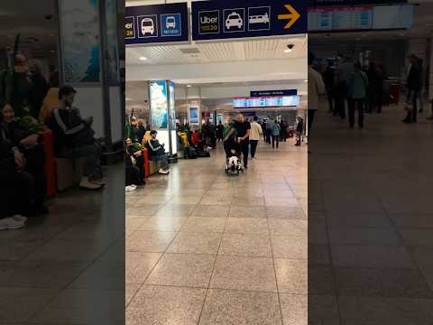 YUL airport arrival area #viralvideo #montreal