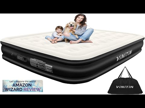 Air Mattress Queen with Built in Pump 18" Elevated Inflatable Blow Review